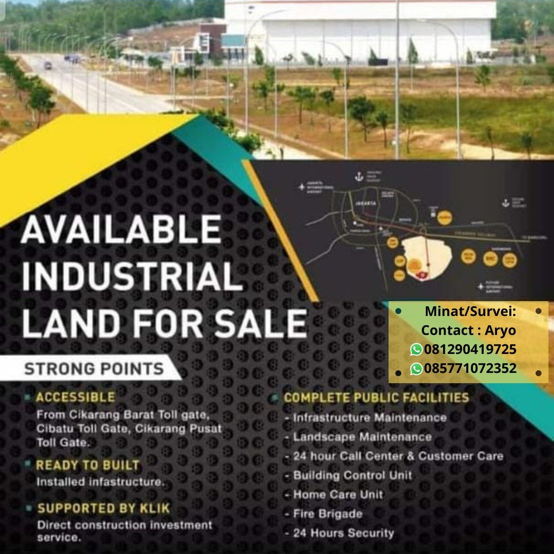 Kavling kawasan industri Delta silicon 3 Lippo cikarang - Properti123.com